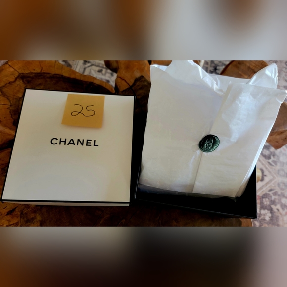 CHANEL | Other | Chanel Box With Tissue Paper Shred Tissue Filling And ...